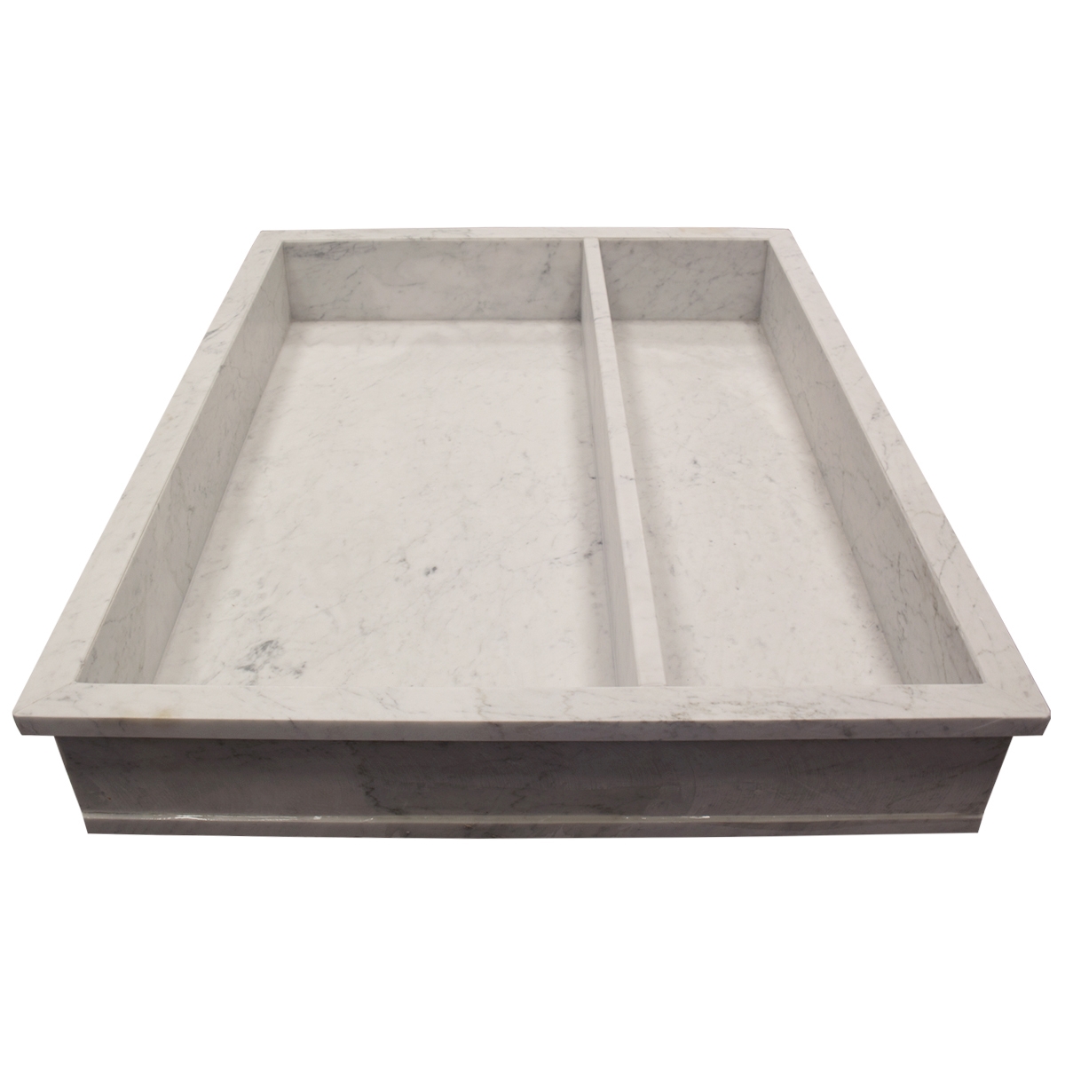Carrara White Marble Stone | Shower Niche Shelf Box Set