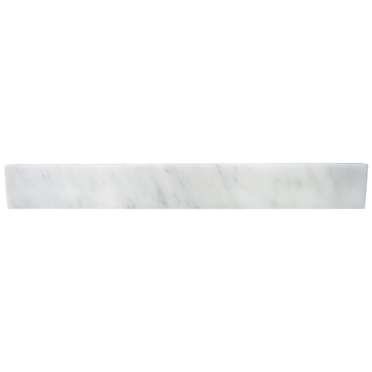 White Marble Polished Stone | Vanity Backsplash