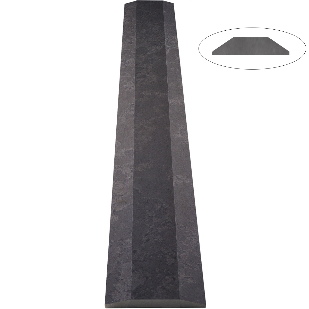 4 x 32 Double Hollywood ADA SaddleThreshold | Dark Grey Stone