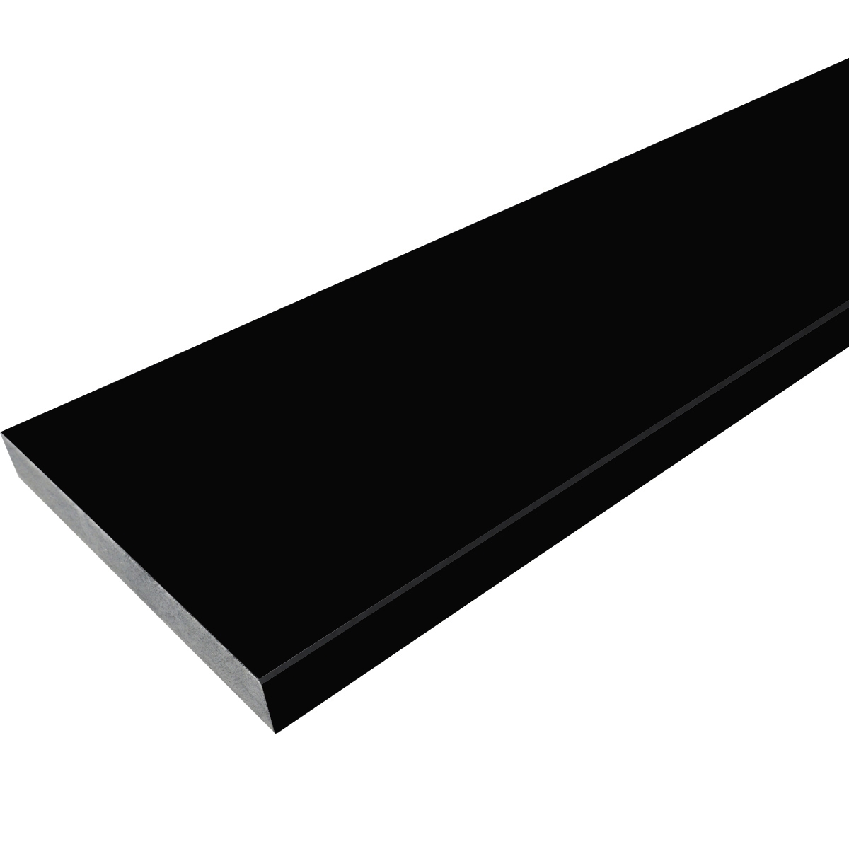 6 x 72 Saddle Threshold | Pure Black Stone