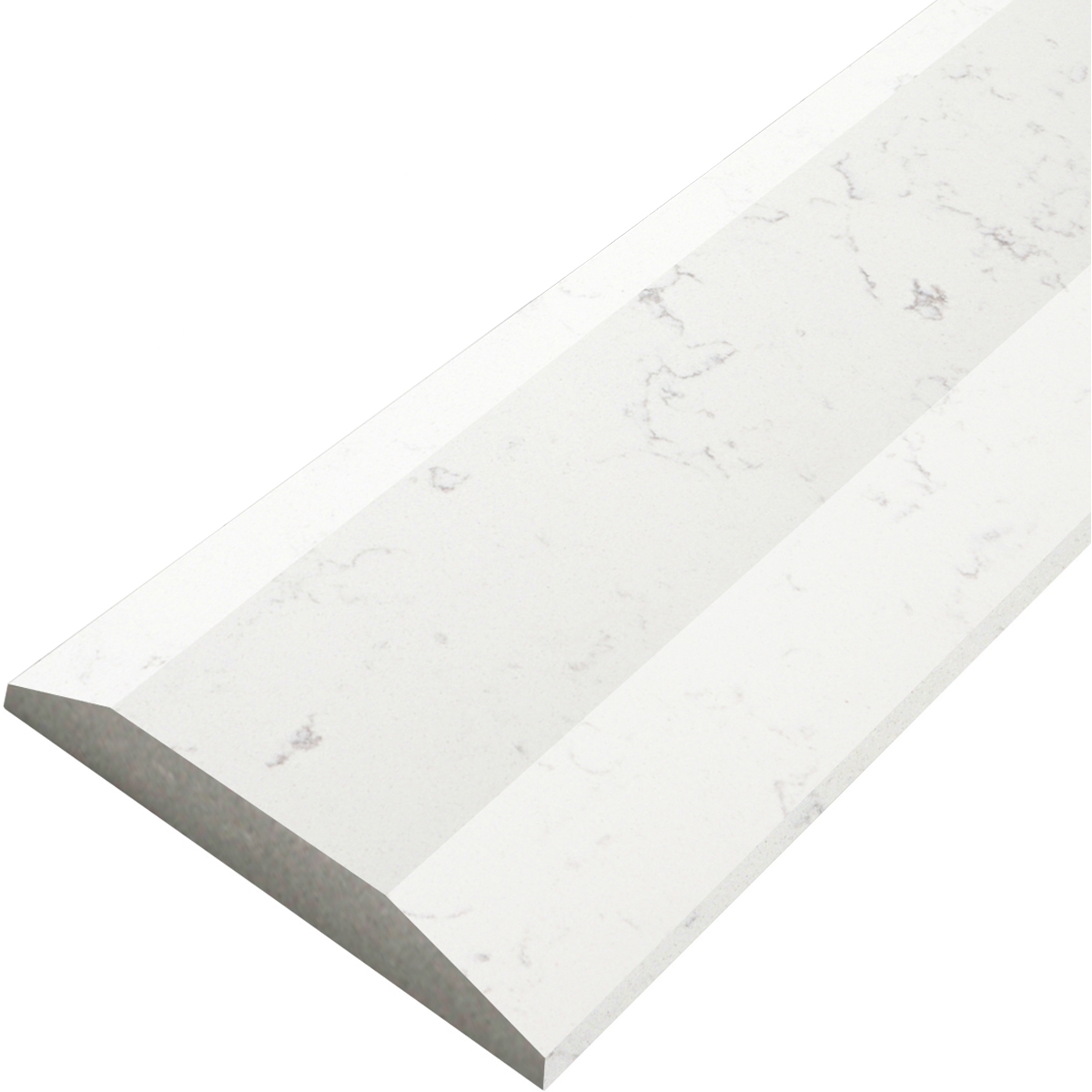4 x 36 Threshold Saddle Double Hollywood | Bianco Carrara Stone
