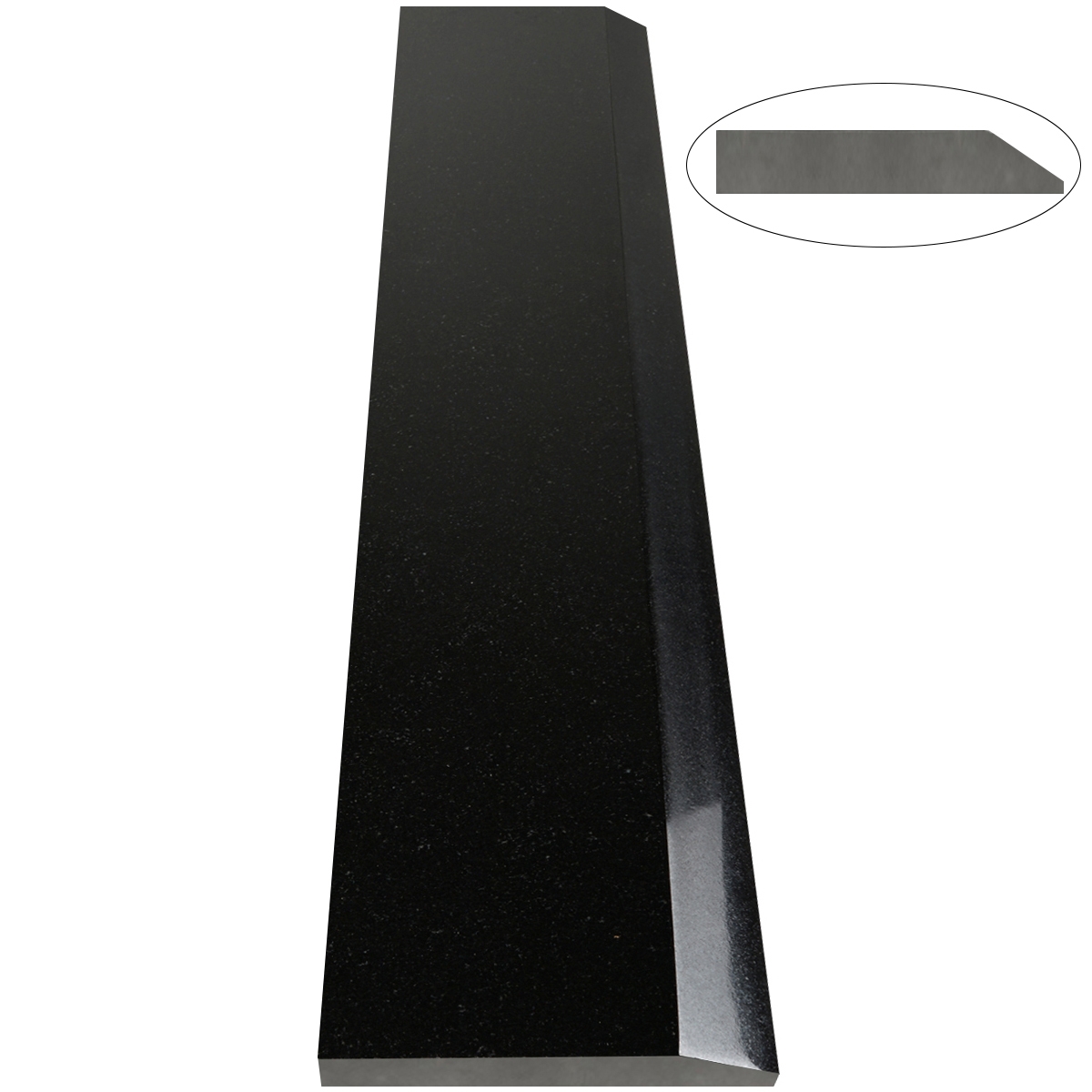 6 x 68 Hollywood Saddle Black | Threshold Tapered Down Slope Edge ...