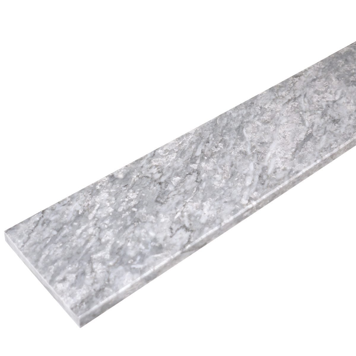 Saddle Threshold | Light Grey Marble Stone