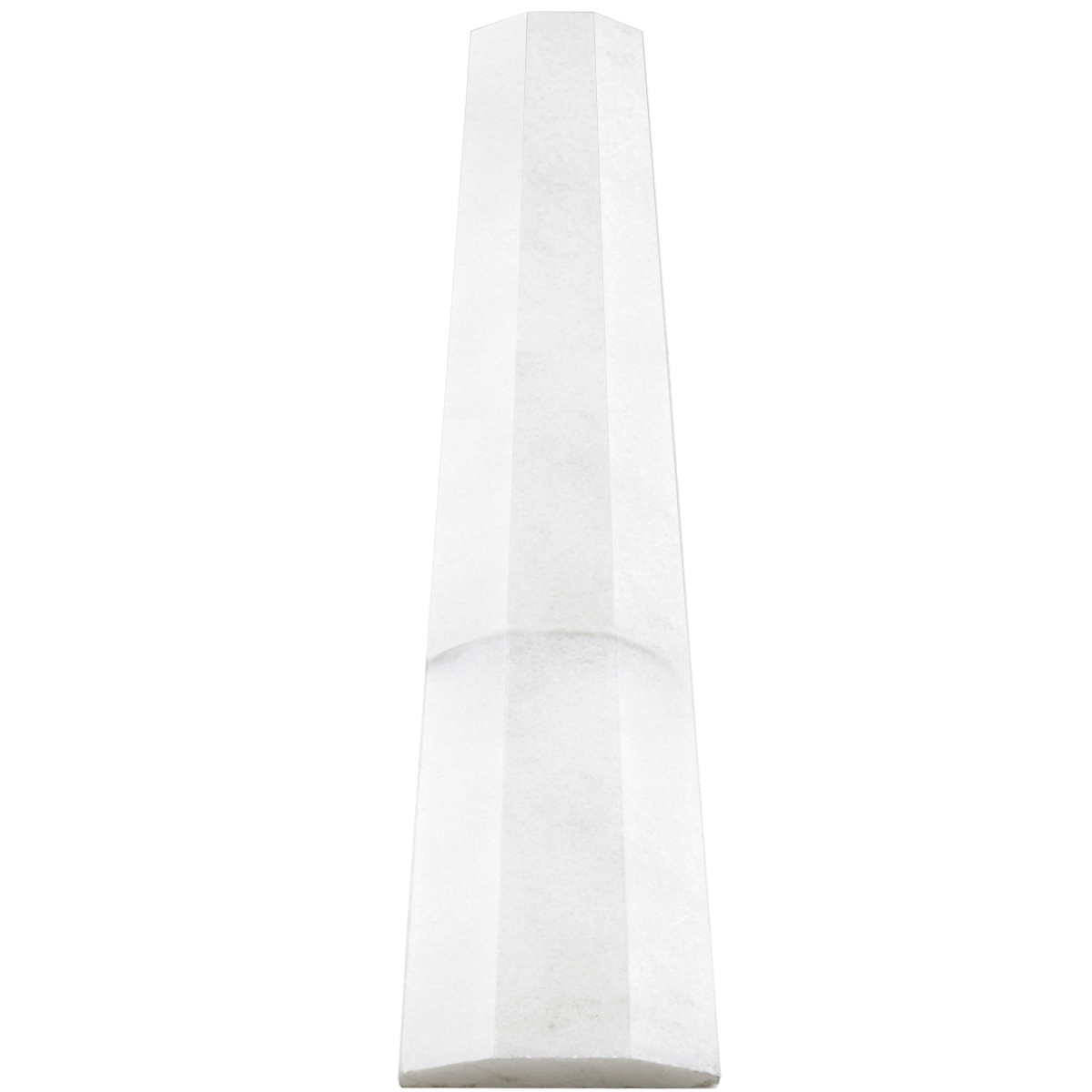 4 x 32 White Marble Saddle | Double Hollywood