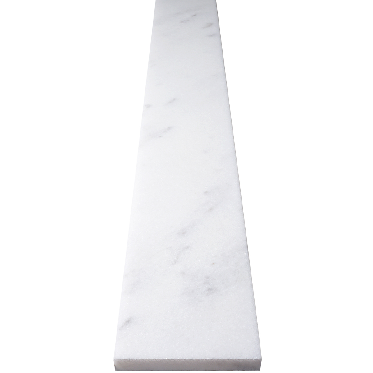 Shower Curb | White Marble Honed